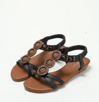 China Women Sandals Bohemian Beaded Beach Sandals Roman Shoes Casual Sandals for sale