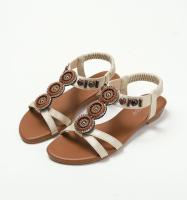 China Women Sandals Bohemian Beaded Beach Sandals Roman Shoes Casual Sandals for sale