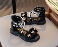 China Girl'S Sandals Cute Princess Soft Sole Flower Open Toe Sandals Beach Shoes for sale