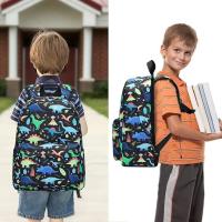 China Boys School Backpack Dinosaur Backpack With Lunch Box Pencil Case Three Piece Backpack Set for sale