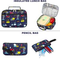 China Boy School Backpack Preschool Children Backpack With Lunch Box Pencil Case Three Piece Set for sale