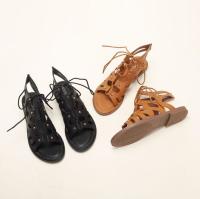 China Women Sandals Flat Bottomed Casual Sandals Fashionable Strap Roman Sandals for sale