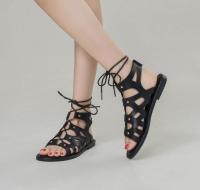 China Women Sandals Flat Bottomed Casual Sandals Fashionable Strap Roman Sandals for sale