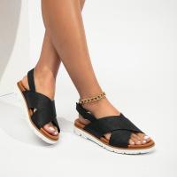 China Women Casual Sandals Pregnant Women Flat Bottomed Sandals Soft Summer Beach Shoes for sale