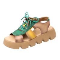 China Sandals For Women Sponge Cake Thick Soled Sandals Summer Fashionable Casual Sandals for sale