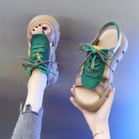 China Sandals For Women Sponge Cake Thick Soled Sandals Summer Fashionable Casual Sandals for sale