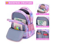China Soft Polyester Inner Lining Preschool Unicorn Backpack with Lunch Box and Pencil Case for sale