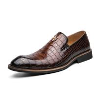 China Trendy And Fashionable Men Leather Shoes Formal Attire Pointed Leather Shoes for sale