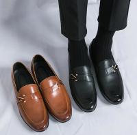 China Leisure Loafers Men Business Formal Leather Shoes Business Leather Shoes for sale