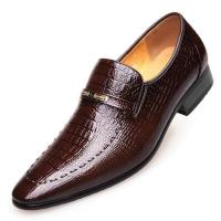 China High Quality Men Business Leather Shoes Imitating Crocodile Pattern Leather Shoes for sale