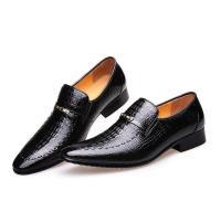 China High Quality Men Business Leather Shoes Imitating Crocodile Pattern Leather Shoes for sale
