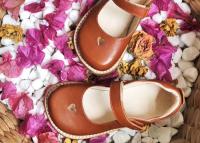 China Real Leather Strap Cattlehide  Girls Kids Dress Shoes for sale