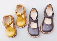 China Real Leather Strap Cattlehide  Girls Kids Dress Shoes for sale