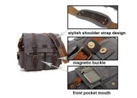 China Canvas Leather Trim Multifunctional Camera Bag for sale