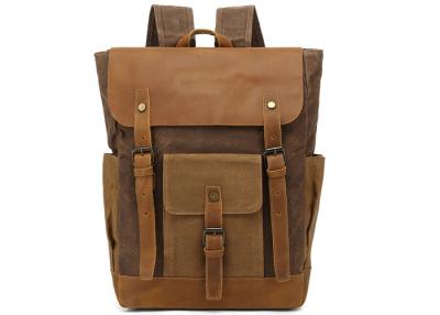 China Vintage Real Leather Travel Duffel Backpack for sale