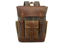 China Vintage Real Leather Travel Duffel Backpack for sale