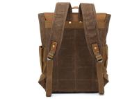 China Vintage Real Leather Travel Duffel Backpack for sale