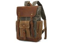 China Vintage Real Leather Travel Duffel Backpack for sale