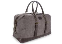 China Sturdy Leather Travel Handbags Carry On Duffel Bags With Shoulder Straps for sale