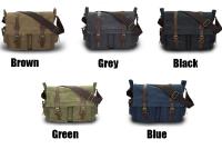 China Waterproof Zip Buckle Canvas DSLR Camera Bags for sale