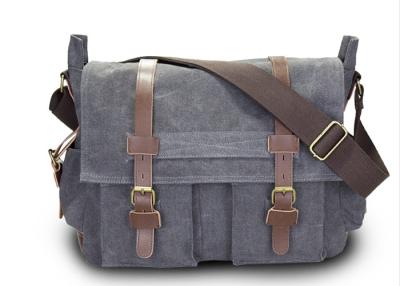 China High Grade Cotton Canvas Mens Crossbody Computer Bag Waterproof SLR Camera Bag for sale