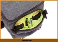 China Multi Pocket Canvas Multifunctional Camera Bag for sale