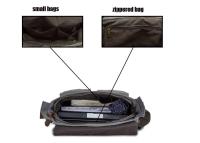 China Pure Cotton Lining Dirt Proof Real Leather Camera Bag for sale