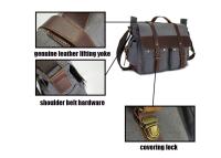 China Grey Canvas Multifunctional Camera Bag for sale