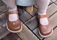 China Mary Jane Style Toddler Leather Ballet Flats for sale