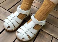 China Cow Leather Kids Sandals Shoes for sale