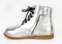 China Waterproof EU 23-30 Kids Leather Boot Oxfords Ankle Boots Zipper Slip Genuine Leather for sale