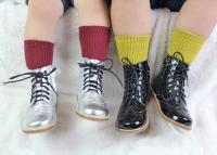 China Waterproof EU 23-30 Kids Leather Boot Oxfords Ankle Boots Zipper Slip Genuine Leather for sale