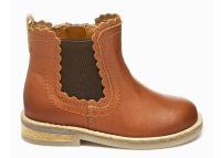 China Side Zipper Rubber Toe Kids Ankle Winter Snow Boots Waterproof Cow Leather Upper for sale