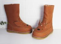China Real Leather Kids Leather Boots Wear Resistant Rubber Outsole For 4 - 6years for sale