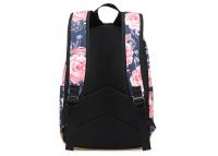 China Camping Flowers Bud Kids Canvas Backpack for sale
