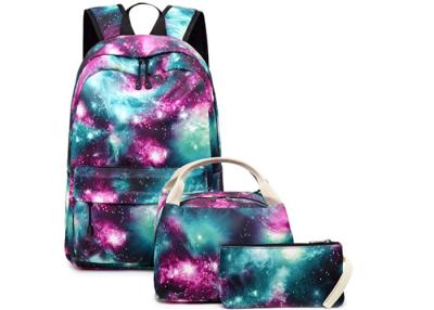 China Canvas Plenty Capacity Galaxy School Backpack 11.8*5.9*17.3 In For Boys Girls for sale