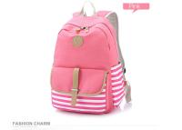 China Teens Girls USB Charger Lightweight School Backpack Canvas Polyester Lining for sale