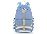 China Teens Girls USB Charger Lightweight School Backpack Canvas Polyester Lining for sale