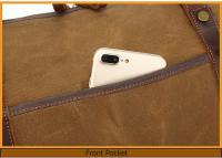 China 4 Colors Cowhide Overnight Leather Duffle Bag Waterproof Light Weight for sale