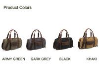 China Large Polyester Lining Carry On Weekender Bag Waxed Canvas Duffel Tote Bag for sale