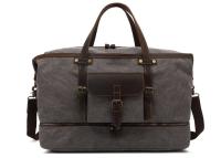 China Genuine Leather Canvas Anti Tear Outdoor Duffle Bag Waterproof Durable Carry On for sale