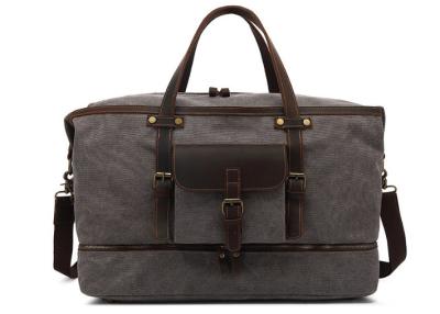 China Genuine Leather Canvas Anti Tear Outdoor Duffle Bag Waterproof Durable Carry On for sale