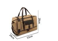China Genuine Leather Canvas Anti Tear Outdoor Duffle Bag Waterproof Durable Carry On for sale