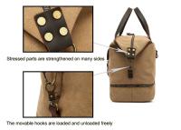 China Businessman Genuine Leather Carry On Duffel Bags Shockproof Customized Logo for sale