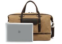 China Businessman Genuine Leather Carry On Duffel Bags Shockproof Customized Logo for sale