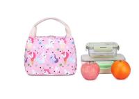 China Soekidy Pink Unicorn Polyester Toddler School Backpack With Lunch Bag Pencil Case for sale