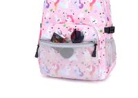 China Pink Unicorn 3pcs Lightweight School Backpack Girls Backpack for Kids Schoolbag for sale