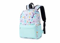 China Fruit Green Double Zipper Closure Children School Bag for sale