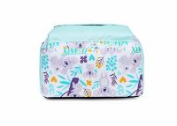 China Fruit Green Double Zipper Closure Children School Bag for sale