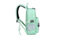 China SOEKIDY Green Daily Travel Waterproof School Backpack 30*15*43cm Customized Logo for sale